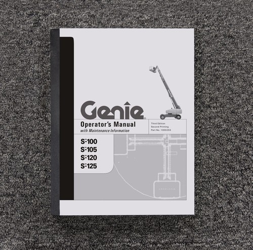 Genie S120 Boom Lift Owner Operator Manual User Guide | eBay