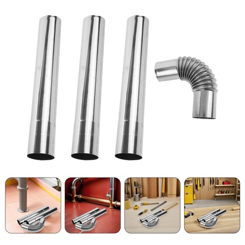 4pcs Wood Stove Pipe Kit: Pellet Stove Pipe Stainless Steel Chimney ...