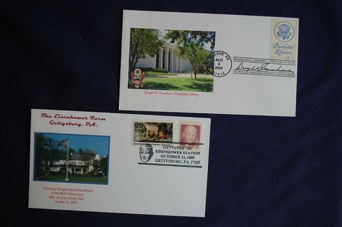 Presidential Libraries 37c Stamp FDC & GettyPEX 05 Event Romp Cach Sc ...