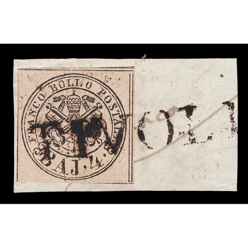 IT2828 - 1852 ASI - Papal States 4 BAJ Sas.5 Cancellation From Tivoli ...