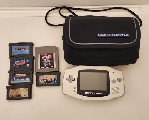 Nintendo Gameboy Advance Handheld System Bundle 6 Game + Travel Case ...