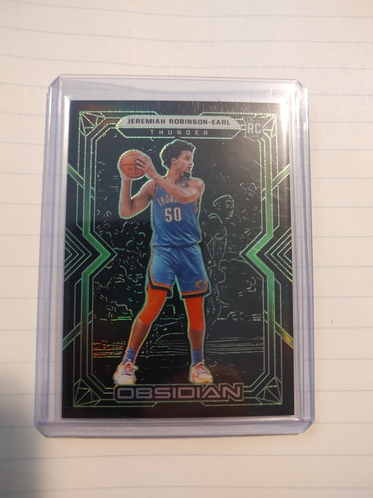 Jeremiah Robinson-Earl 2021 Obsidian #RES-JRE Rookie Eruption ...