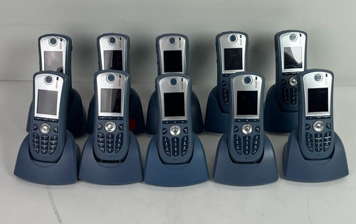Lot of 10 Ascom D62 DH4 D62 Messenger DECT Phones w/ DC3 Phone Chargers ...
