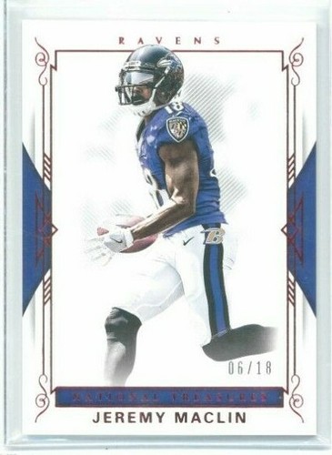 2017 Panini National Treasures Jeremy Maclin Red Jersey Number Base ...