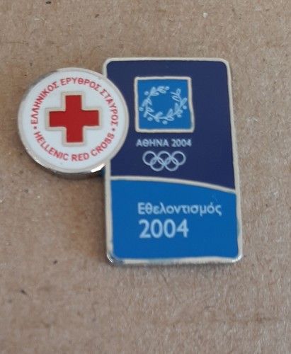 Athens 2004 Olympic Games - internal pin #017, volunteering of red ...