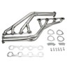 NEW BLOCK HUGGER SHORTY FLAT BLACK HEADERS,SBF WINDSOR 260-351,GT40P,V ...