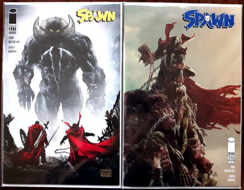 SPAWN #317 and #318 (2021 Image) McFARLANE AND BARENDS VARIANTS *FREE ...