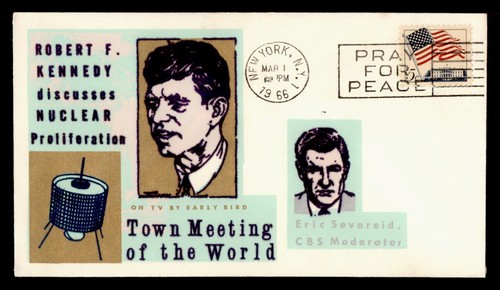 DR WHO 1966 SPACE EARLY BIRD JOHN F KENNEDY JFK VELVATONE CACHET M56211 ...