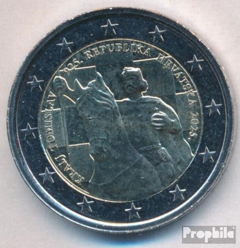 Coins Croatia 2025 mint UNC reissue: 2025 2 Euro King Tomislav | eBay