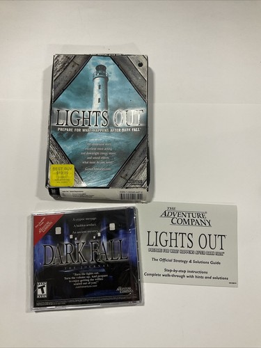 Lights Out Cd Rom PC Computer Game Open Box Adventure Company | eBay