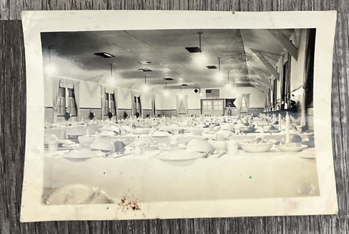 Vintage Photo Of A WWII Military Mess Hall Cafeteria Dining Room | eBay