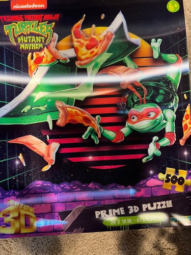 Prime 3D Teenage Mutant Ninja Turtles Mutant Mayhem 500 Pc Puzzle 24 in ...