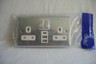 Deta SD1288SSW Slimline Twin 13 Amp Switch Socket c/w 3 x USB Stainless ...