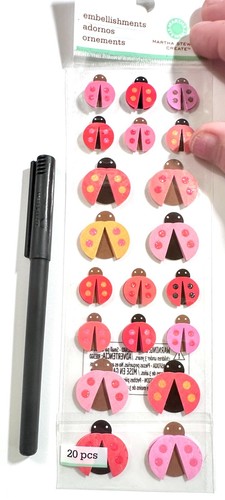 Martha Stewart Ladybugs Stickers Card Making Scrapbooking | eBay