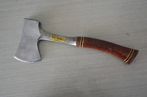 Vintage Estwing Hatchet Axe No. 24A w/Stacked Leather Handle | eBay