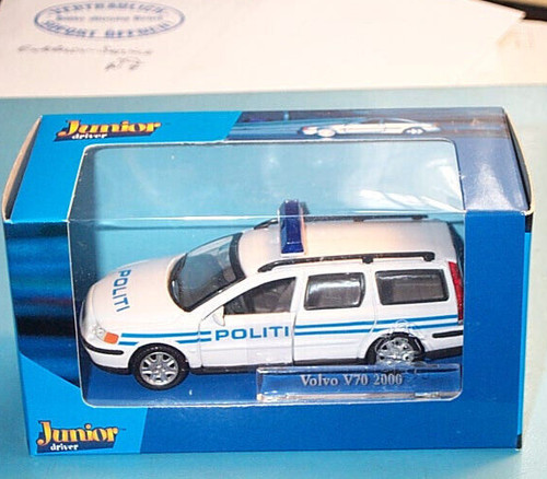 wonderful rare diecast modelcar 1/43 VOLVO V70 2000 "POLITI" (DK) - lim.edition | eBay