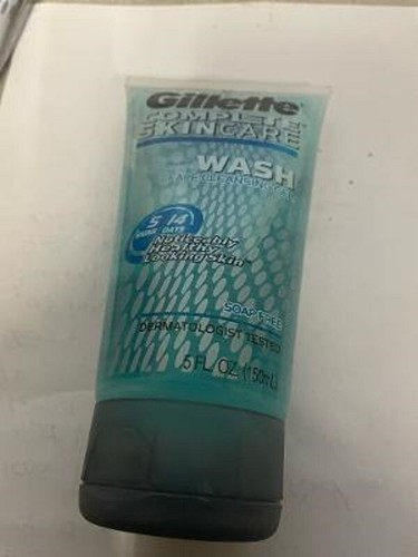 New GILLETTE COMPLETE SKINCARE FACE CLEANSING GEL SOAP & FRAGRANCE FREE ...