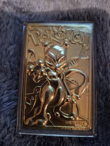 1999 Mewtwo 23K Gold Plated Trading Card - Burger King - Pokemon | eBay