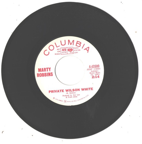 MARTY ROBBINS--7'-PROMO 45---(PRIVATE WILSON WHITE)---EX | eBay