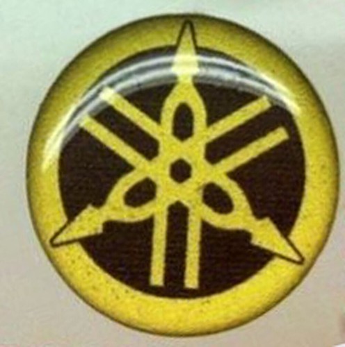 1 Autocollant Diapason Noir & Or 3D Résine 35 MM Tmax Xmax R1 R6 MT ...