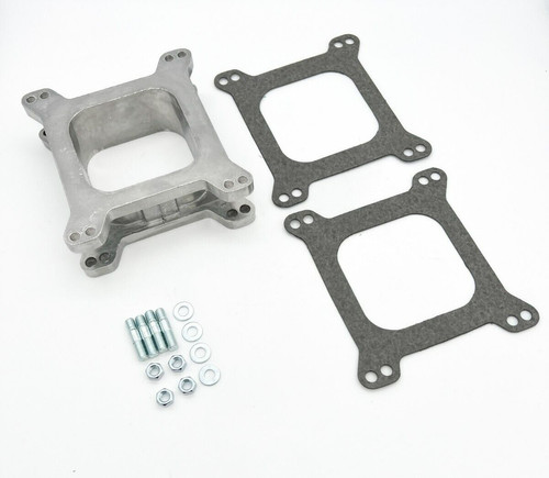 2" Inch Aluminum Carb Carburetor Spacer 4BBL Open Center w/ Studs ...