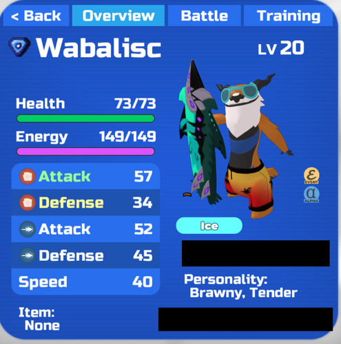 Roblox Loomian Legacy Event Gleam Roaming Alpha Surfer Wabalisc | eBay