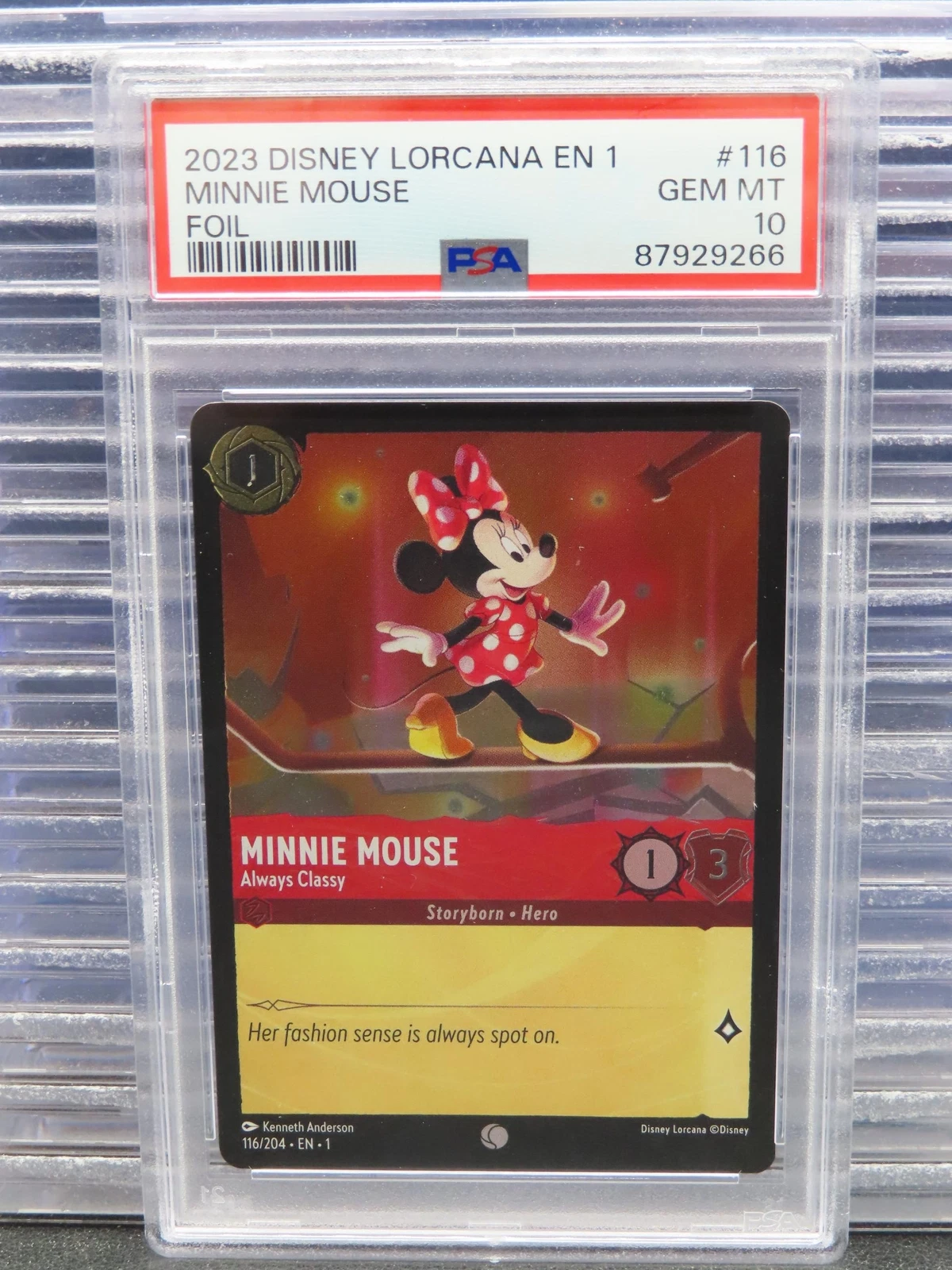 Minnie Mouse - Always Classy 2023 The First Chapter #116/204 Cold Foil ...
