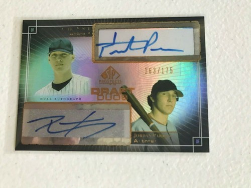 2004 SP Prospects Draft Duos Dual Auto HUNTER PENCE JORDAN PARRAZ /175 ...