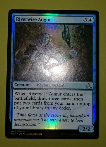FOIL Riverwise Augur x1 Rivals of Ixalan 1x Magic the Gathering MTG | eBay