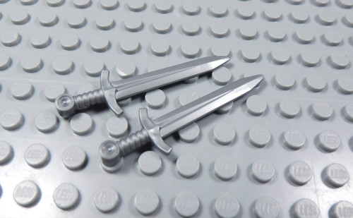 LEGO Lot of 2 Flat Silver Greatsword Sword Weapon Minifig AH | eBay