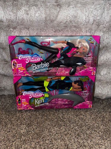 Ocean Friends Ken And His Dolphin Friend Doll Vintage Barbie Mattel ...