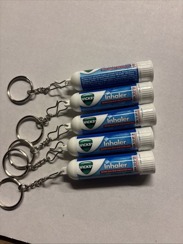 Vicks Vapor Inhaler Keychain Pack of 5 Menthol Nasal Relief | eBay
