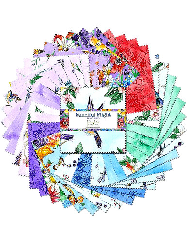FANCIFUL FLIGHT"#508 765 508 5 KARAT CRYSTALS 42-5 INCH SQUARES SOLD ...