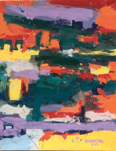 LARGE CONTEMPORARY ORIGINAL MODERN ABSTRACT CANVAS PAINTING ART Dan Byl ...