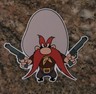 Yosemite Sam Back Off Back-Off Ya IJDIT Car Truck Laptop VINYL DECAL ...