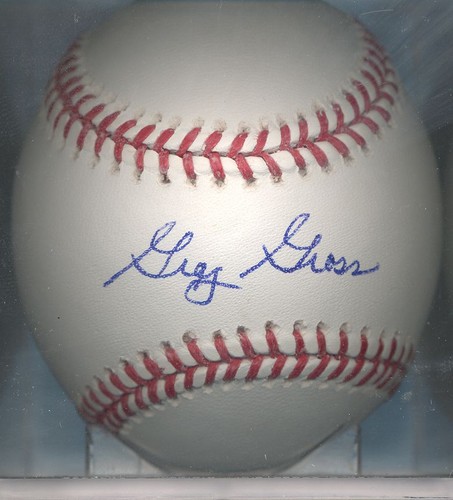 Greg Gross Chicago Cubs OML Autographed Signed Baseball Houston Astros ...