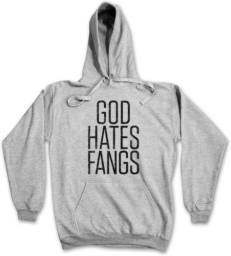 GOD HATES FANGS HOODIE True Fellowship of the Sun Horror The TV Strain ...