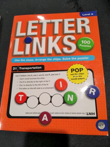 Letter Links Level A Puzzle Book by Mindware Book | eBay