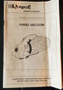 Royal Handheld Vacuum In Vintage Vacuums for sale | eBay