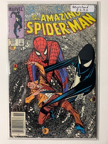 Amazing Spider-Man #258 VF+ 8.5 Newsstand! Black Costume is Alive! | eBay