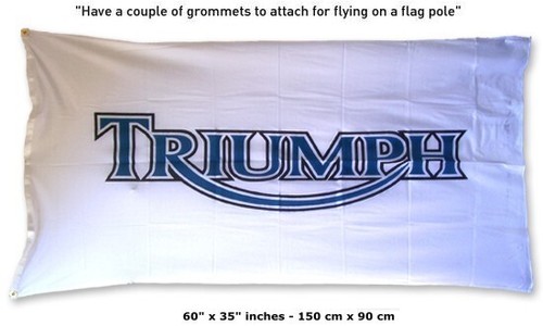 Big NEW TRIUMPH Flag Banner 3x5 feet bike motorcycle Tiger Bonnevile ...
