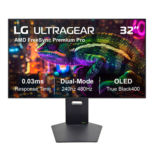 LG UltraGear 32" OLED 4K Dual-Mode FHD 480Hz 0.03ms AMD FreeSync Pro ...