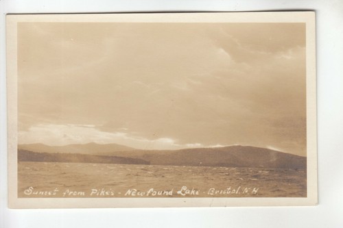 Real Photo Postcard Sunset from Pikes Newfound Lake Bristol NH | eBay