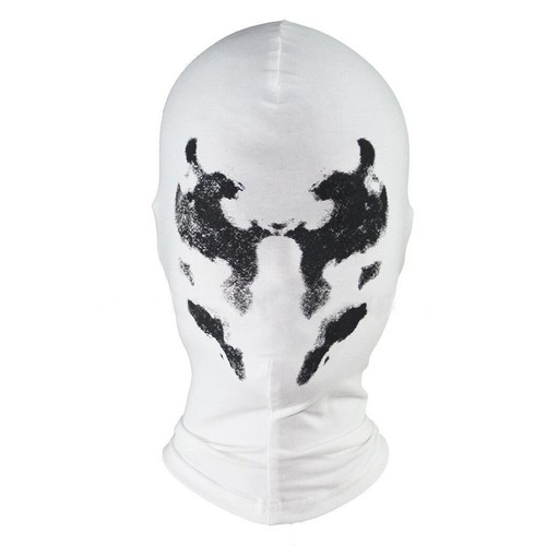 Rorschach Mask Printed Inkblot Watchman Balaclava Cosplay Costume Full ...
