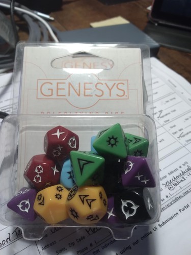 Genesys Roleplaying Game Dice Set (14pcs) by Fantasy Flight (2017 Ed ...