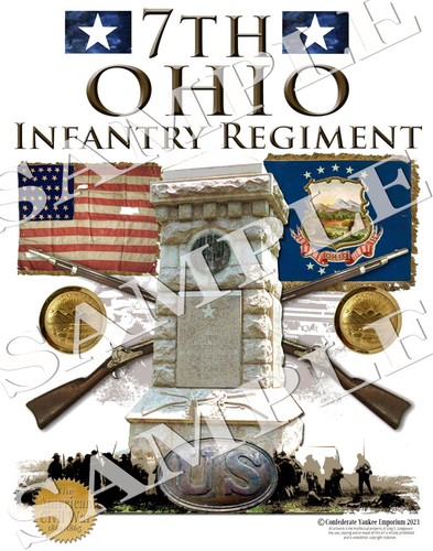 7th Ohio Infantry Union Army American Civil War themed art print | eBay
