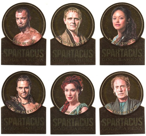 Spartacus 2012 Premium: Gods of The Arena 6 Card Die-Cut Gold Plaque ...