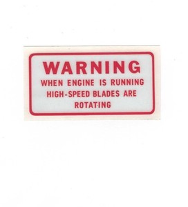 Vintage Mower Decals | eBay Stores