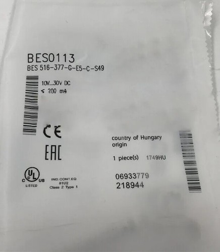 BALLUFF BES0113 BES 516-377-G-E5-C-S49 Proximity Switch Sensor | eBay