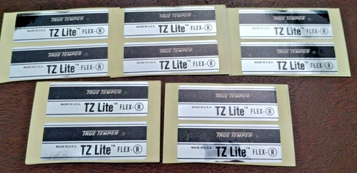 True Temper TZ Lite R Golf Club Shaft Band Labels - 10 | eBay